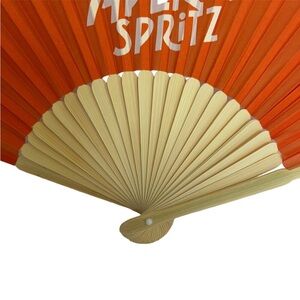 Accessories | Aperol Spritz Orange And Gold Fan | Poshmark